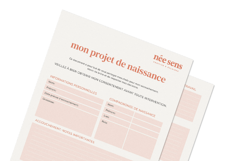 Projet de naissance (guide et modèle gratuit), pour un accouchement ...