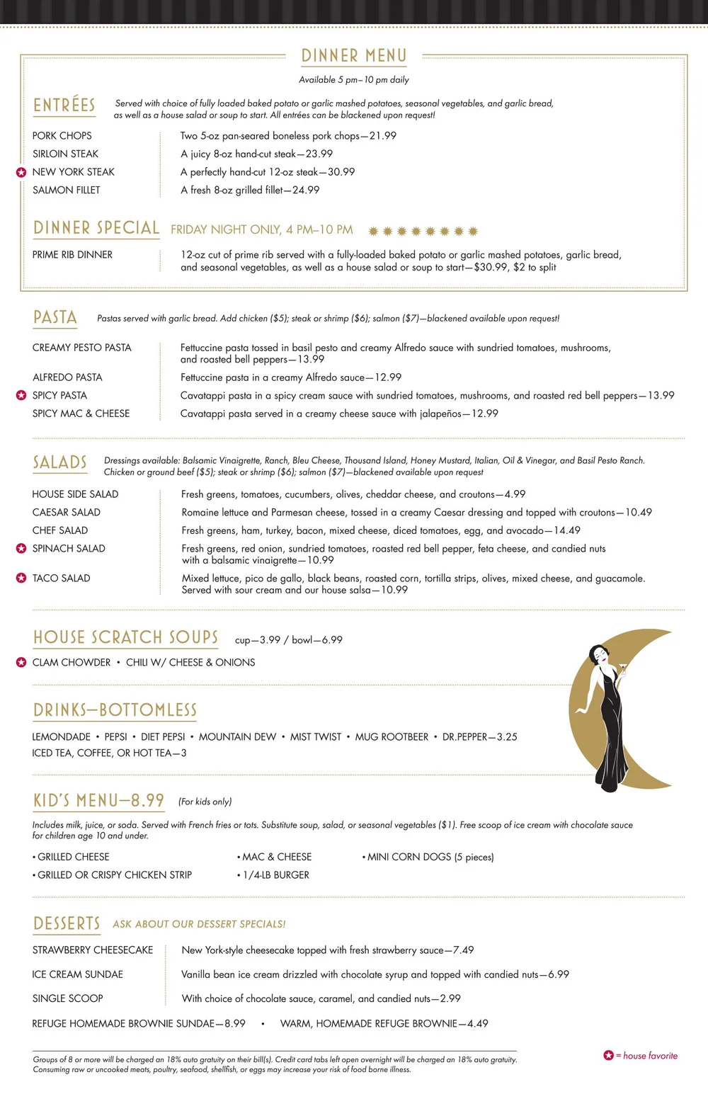 Menu — The Refuge