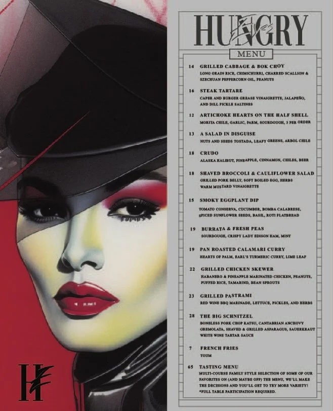 Menu 1 — Hungry Eyes