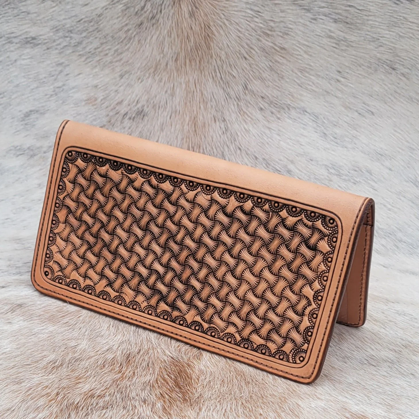 Handmade Leather Checkbook Covers — 33 Ranch & Saddlery, LLC