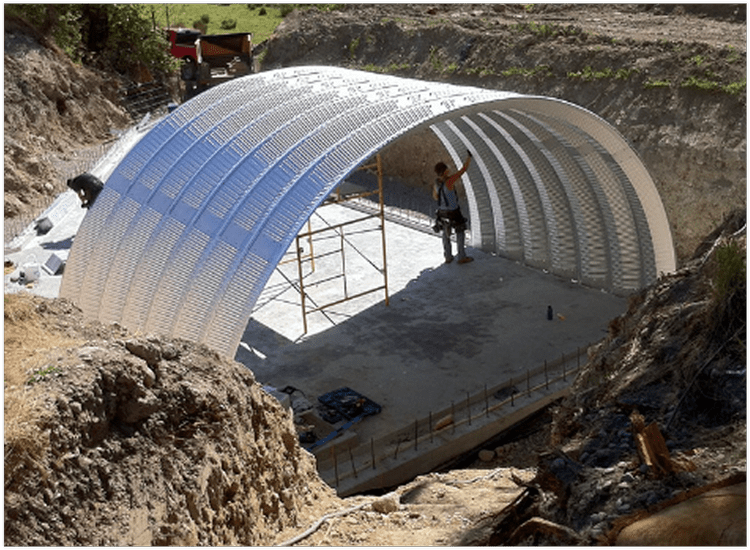 Underground Quonset Hut Shelter — Viking Shelters Underground Quonset ...