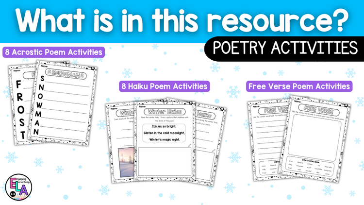 Winter Poetry Activities — The Language Arts Library