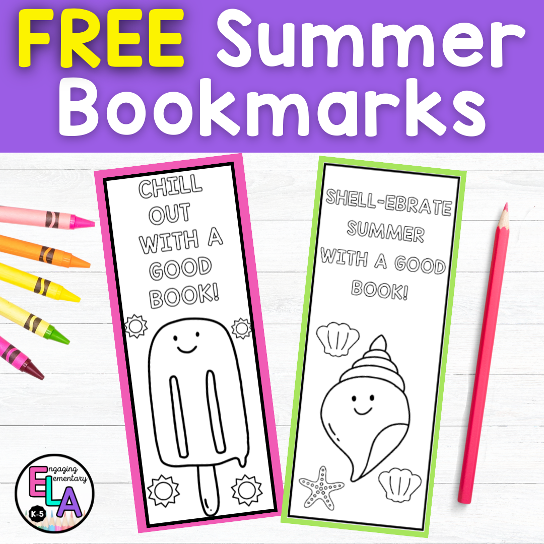 FREE Summer Reading Coloring Bookmarks — The Language Arts Library