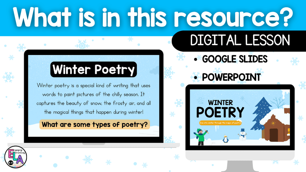 Winter Poetry Activities — The Language Arts Library
