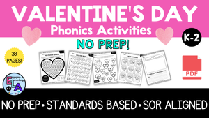Valentine's Day NO PREP Printables — The Language Arts Library