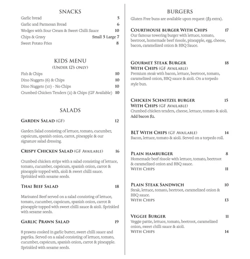 EAT — the COURT HOUSE HOTEL