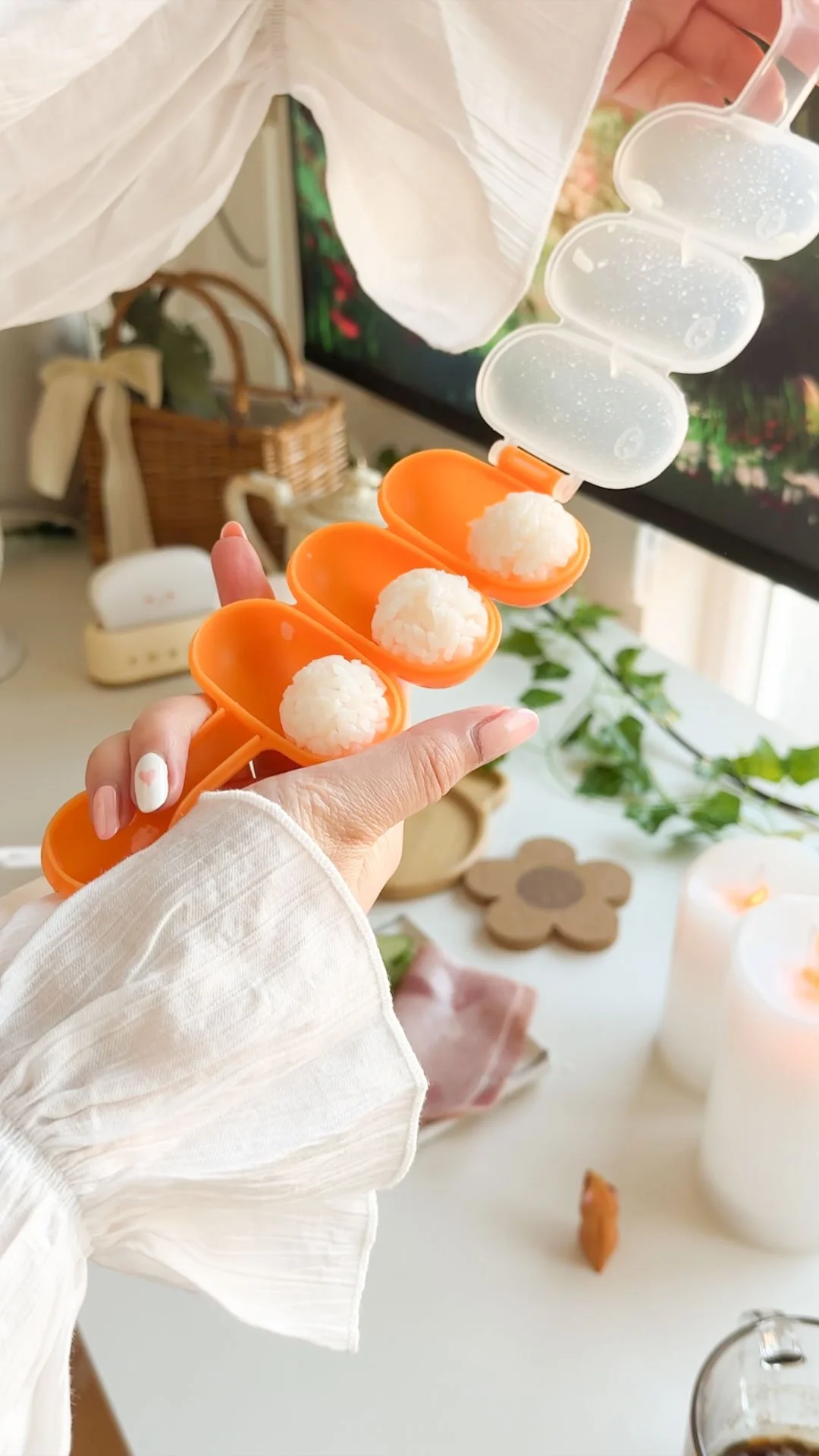 Easy bento tool that makes cute rice balls for your lunch! — Pretty ...