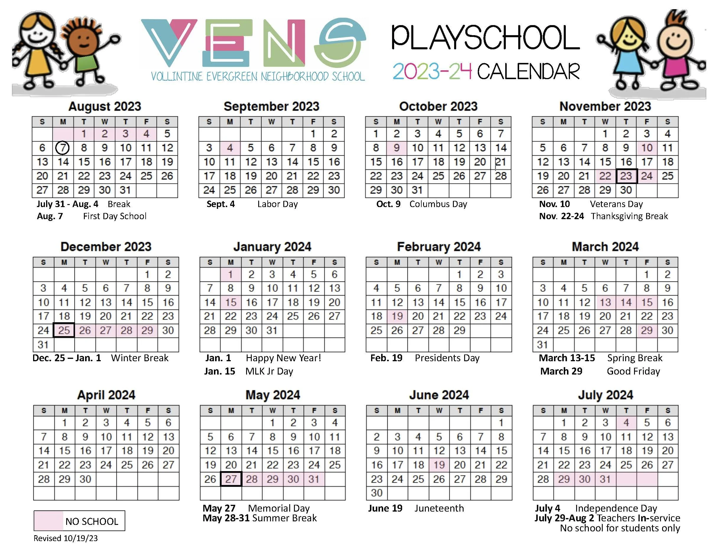Calendar — VENS