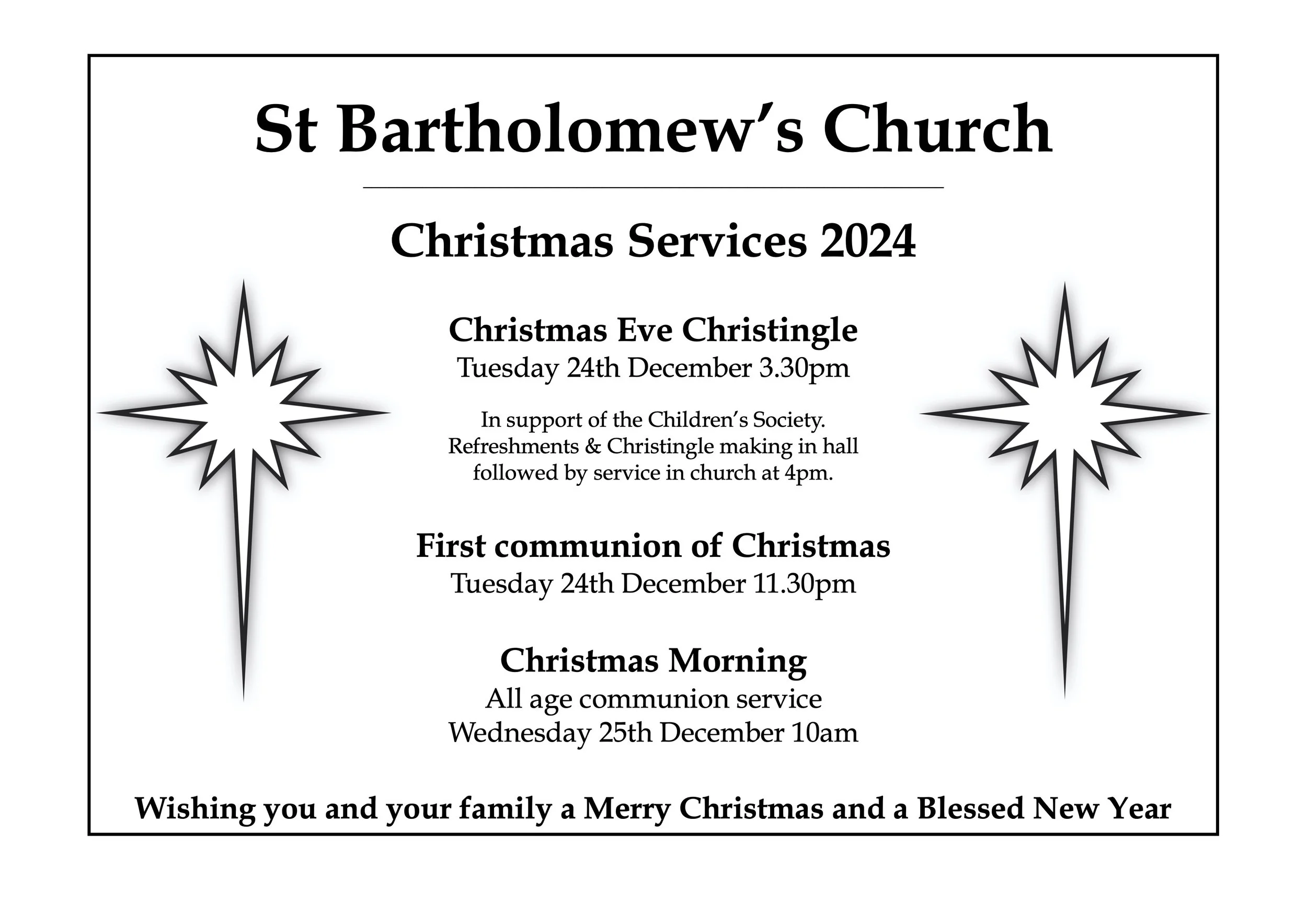 Other Services — St Bartholomew's, Binley