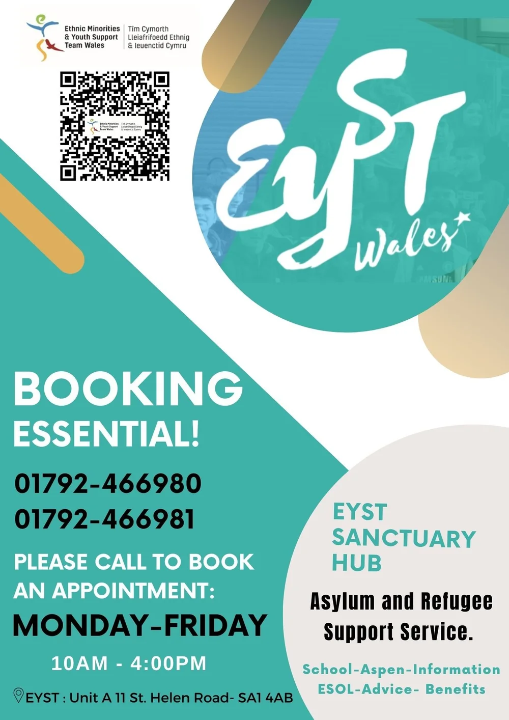 Support for Refugees & Asylum Seekers — EYST