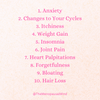 100 Symptoms of Perimenopause — The Menopausal Mind