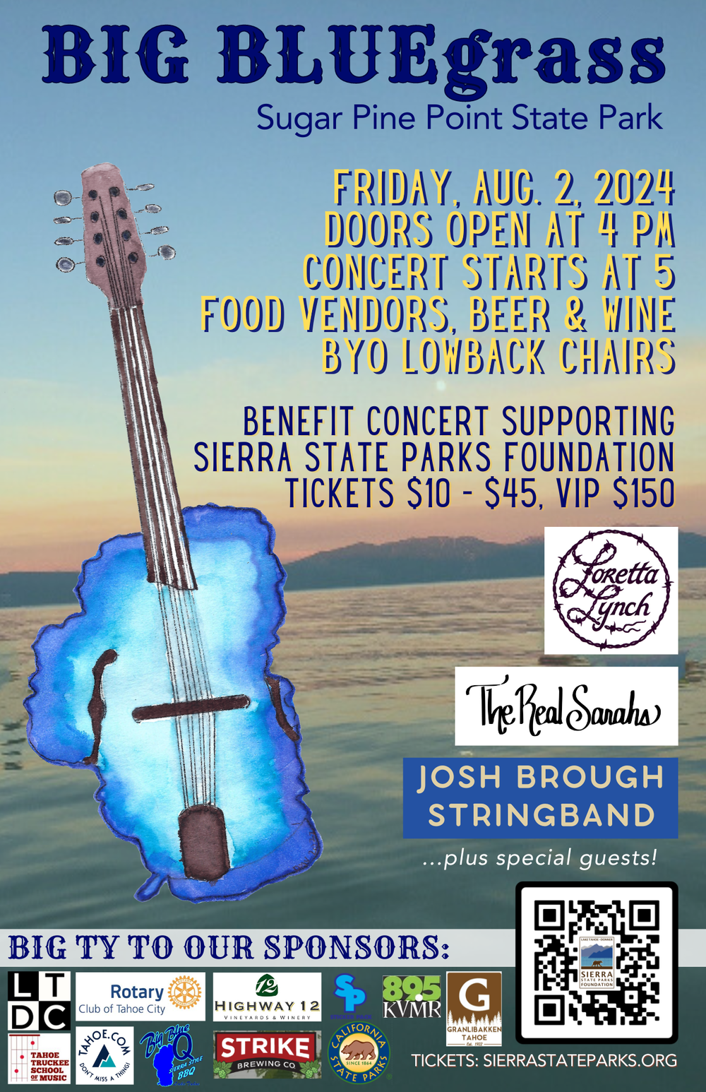 BIG BLUEgrass Benefit Concert 2024 — Sierra State Parks Foundation