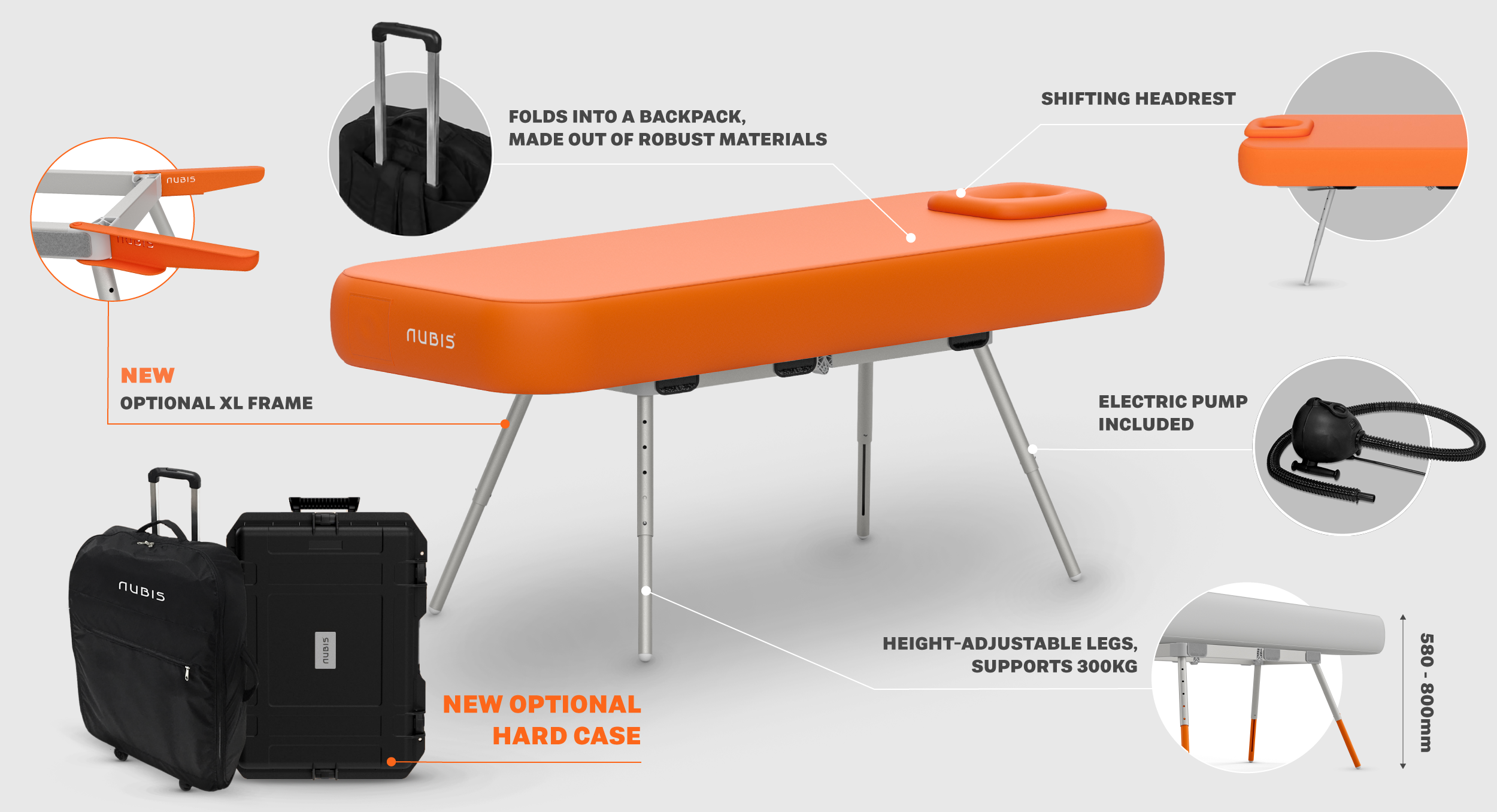 NubisPro 2.0 - Portable Physio Massage Table | Nubis