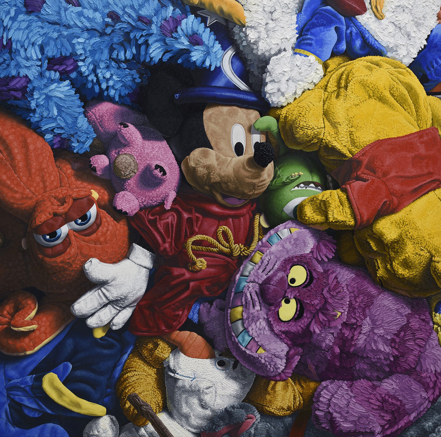 The Famous Teddy Bears, Stuffed Animal Piles and Plushies Oil Paintings ...