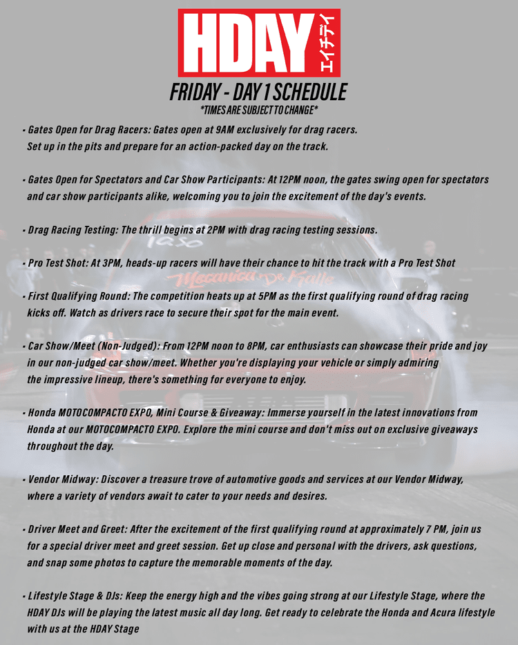 SPRING 2025 — HDAY