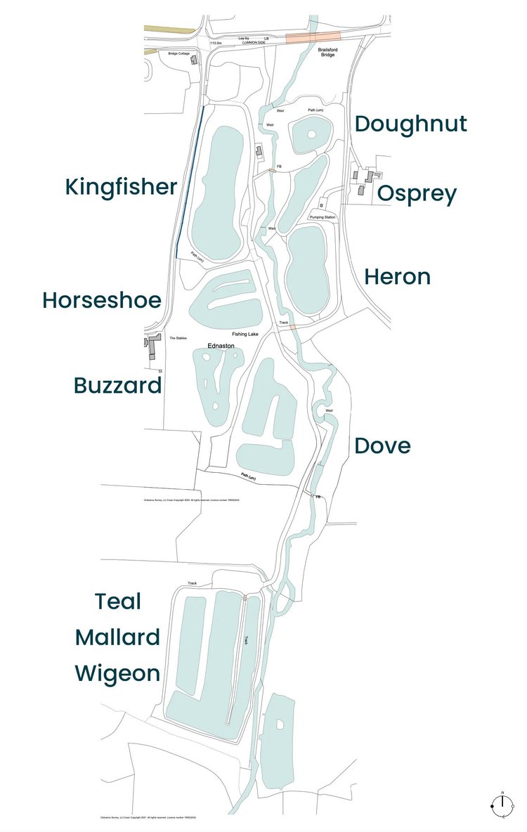 Map of Lakes — Birch House Fishing Lakes