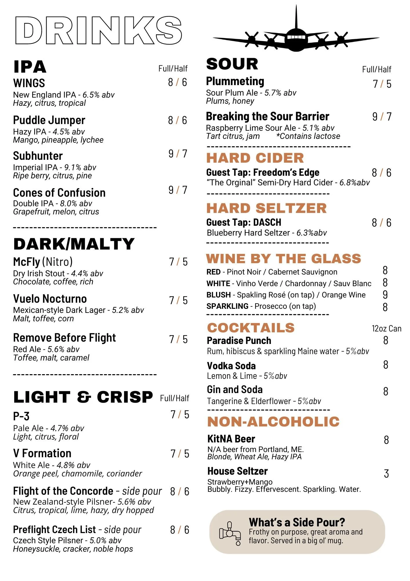 Tap List — Flight Deck Brewing