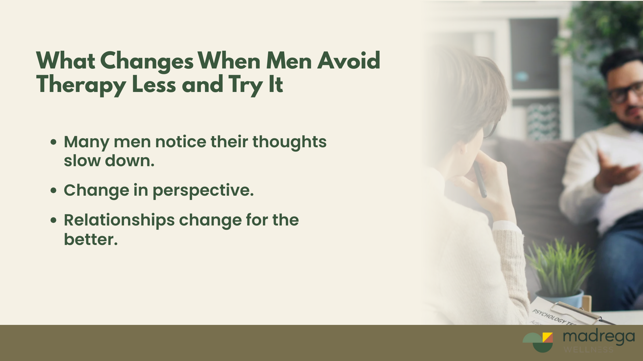 Why Men Avoid Therapy and What Changes When They Try It? — Madrega Wellness