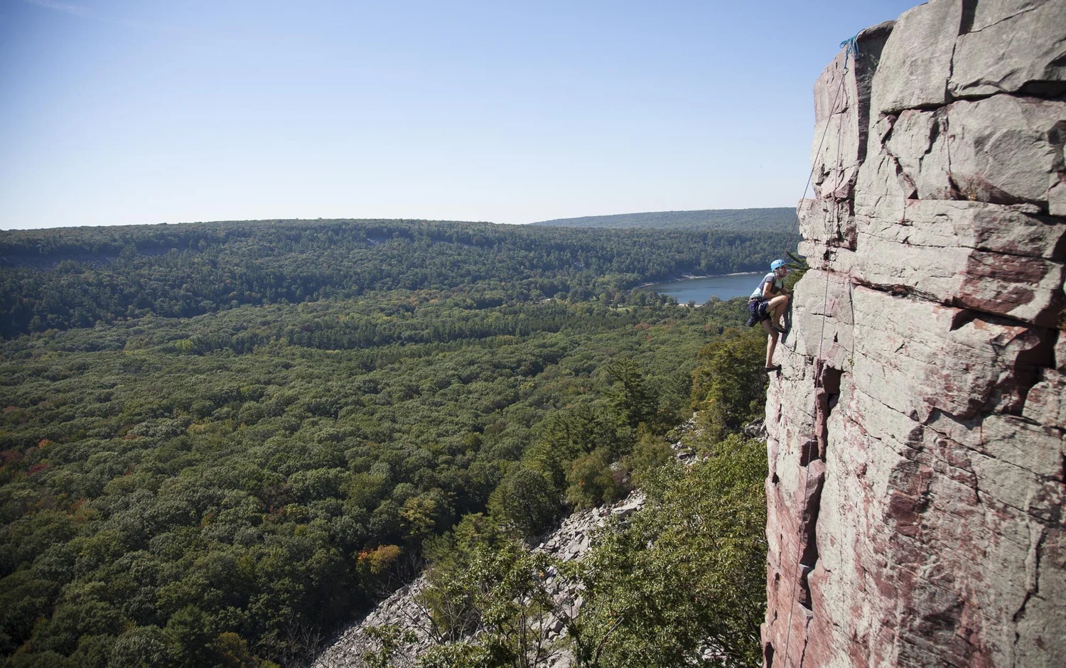 Guided Rock Climbing at Devils Lake in Baraboo, Wisconsin