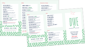 Menu & Specials — Dive Coastal Cuisine