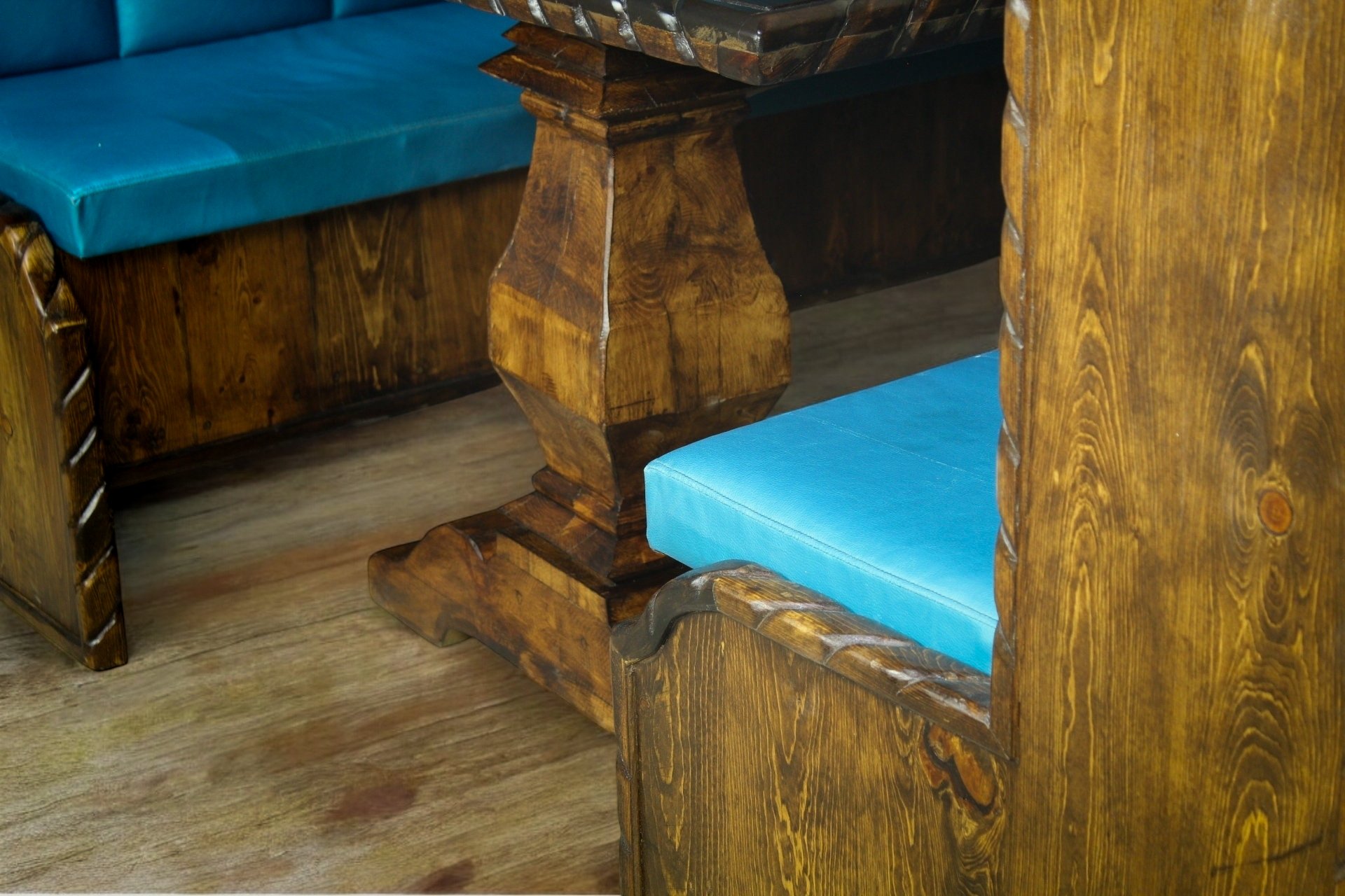 Old Fashion Square Dining Table —Rustic Furniture | Farm House | Wood ...