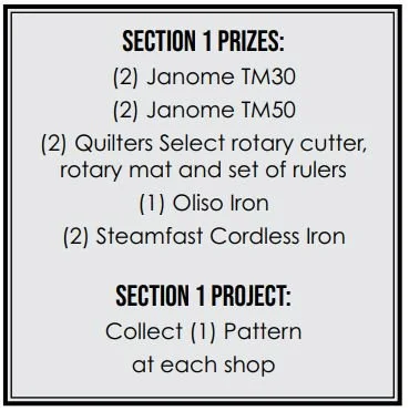 2025 Section Prizes — Wisconsin Quilt Shop Hop