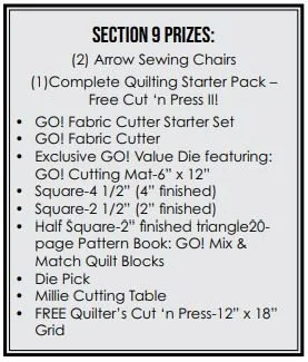 2025 Section Prizes — Wisconsin Quilt Shop Hop
