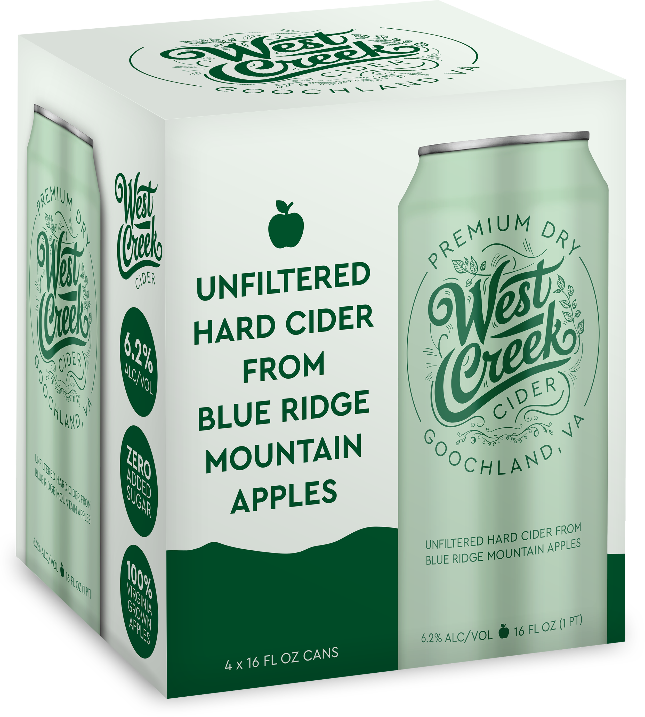 West Creek White Peach Cider (Premium Dry Cider - 6.2%ABV) — Hardywood ...