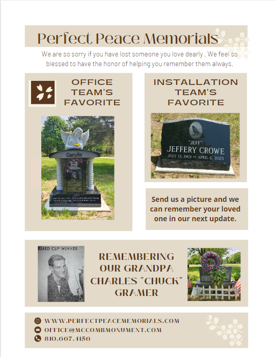 About 1 — McComb Monument - Perfect Peace Memorials