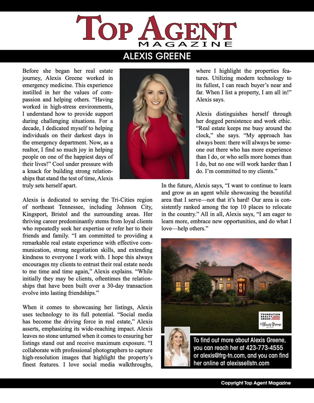 ALEXIS GREENE - Johnson City, Kingsport, and Bristol Realtor®