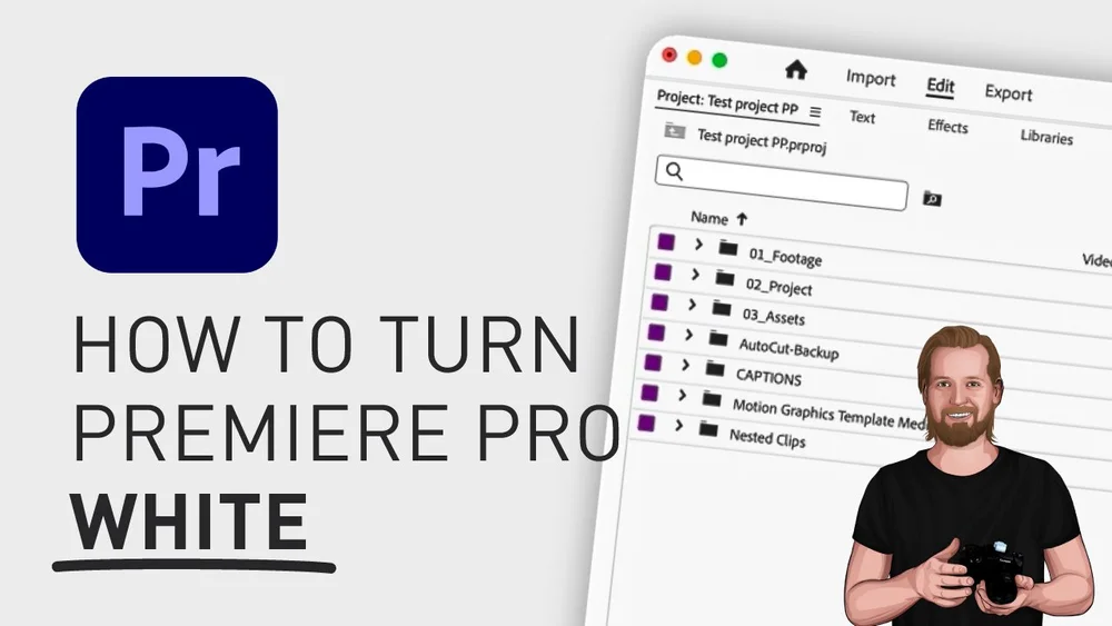How to turn Premiere Pro white — DAVID LINDGREN