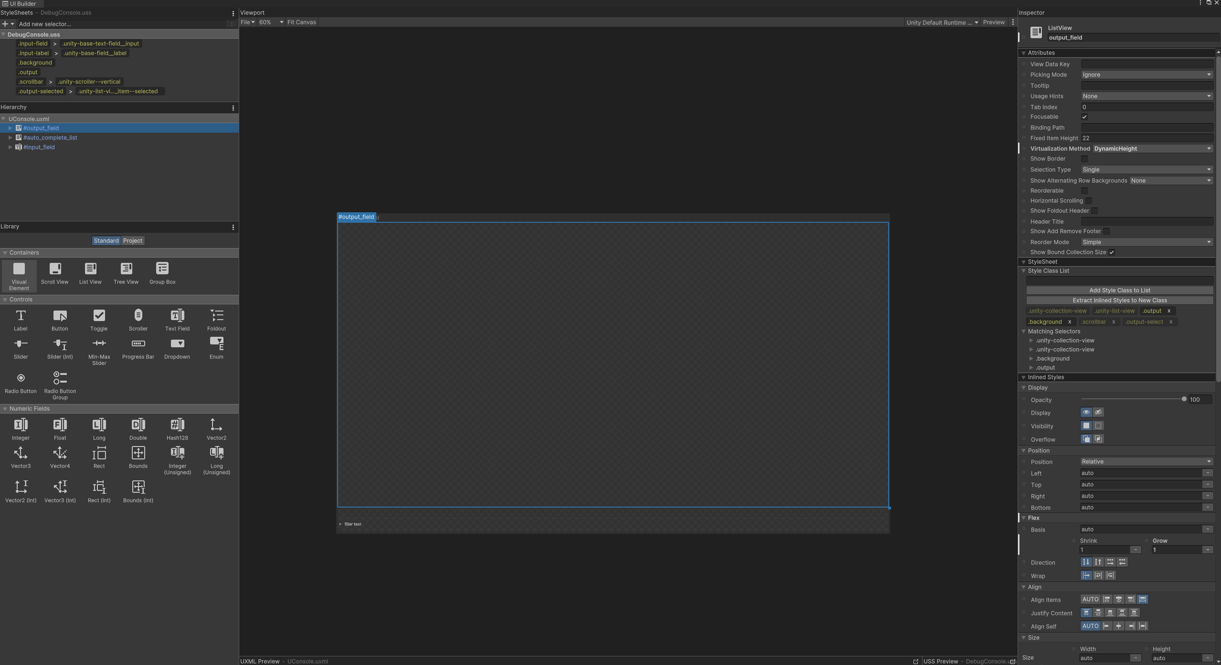 Debug Console — Spyridon Passas Tools Gameplay Programmer