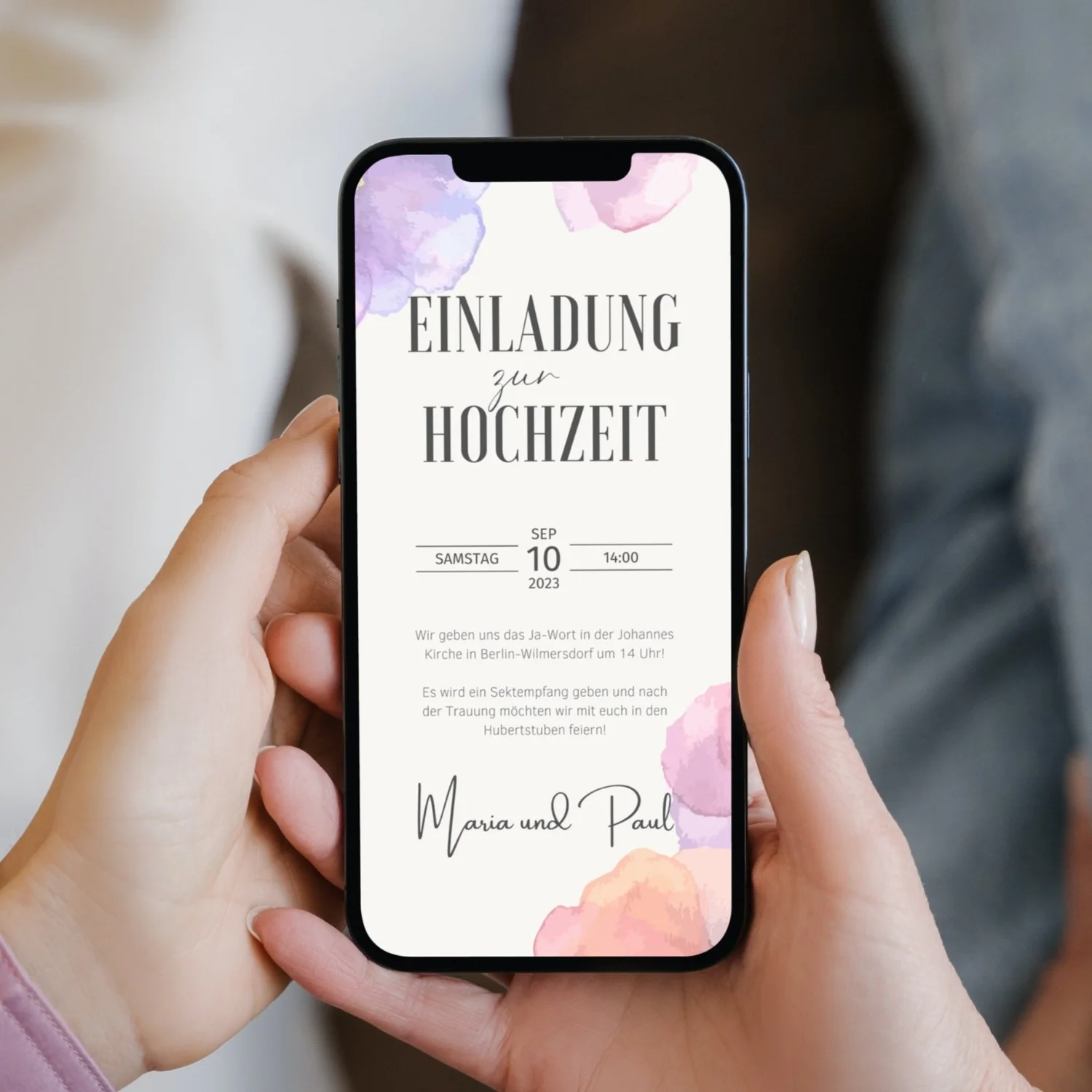 digitale Einladung zur Hochzeit | individuelle Hochzeitseinladung online selbst gestalten | nur ...