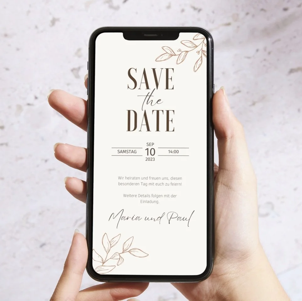 Save The Date Hochzeit Digital