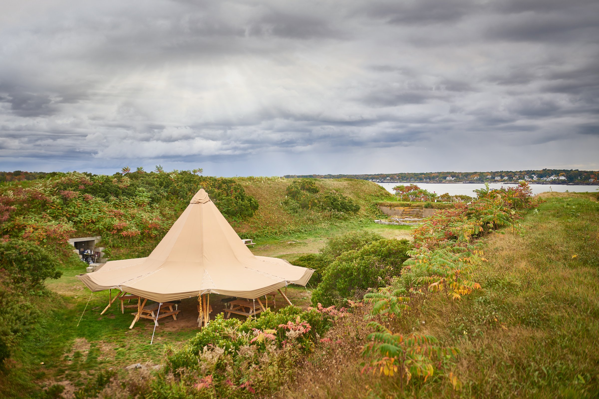 Maine Island Retreat: Yurt and Tent Cabin Camping at Fortland — Fortland