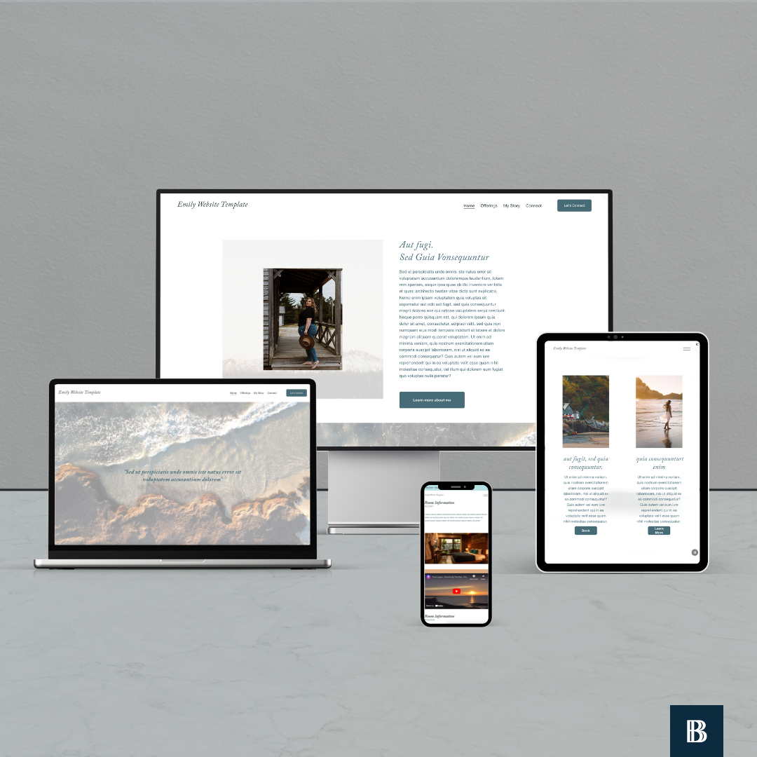 Website Template — Branding and Design Resources | Branding by Beth ...