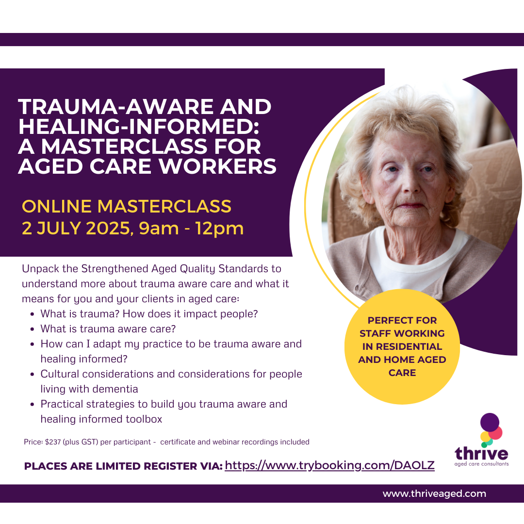 Education & Events — Thrive Aged Care Consultants