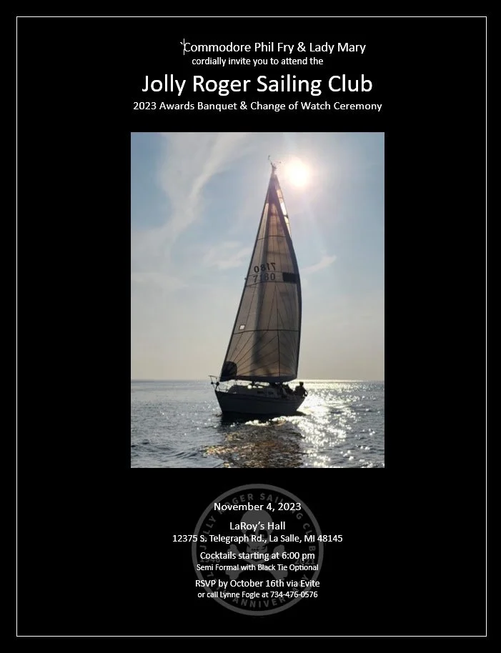 Annual Awards and Change of Watch Banquet — JOLLY ROGER SAILING CLUB