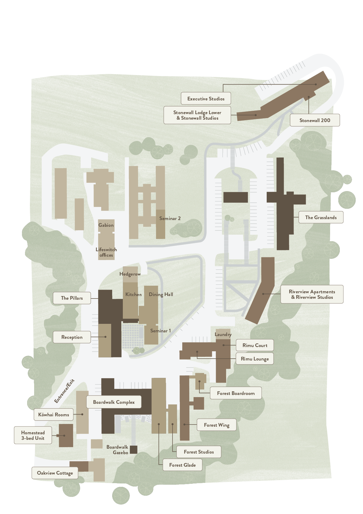 Our first-class accommodation — Silverstream Retreat — Conferences ...