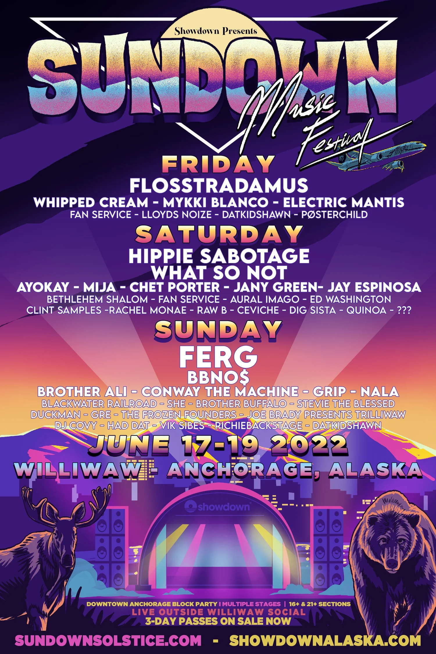 PRIOR LINEUPS — Sundown Solstice Festival