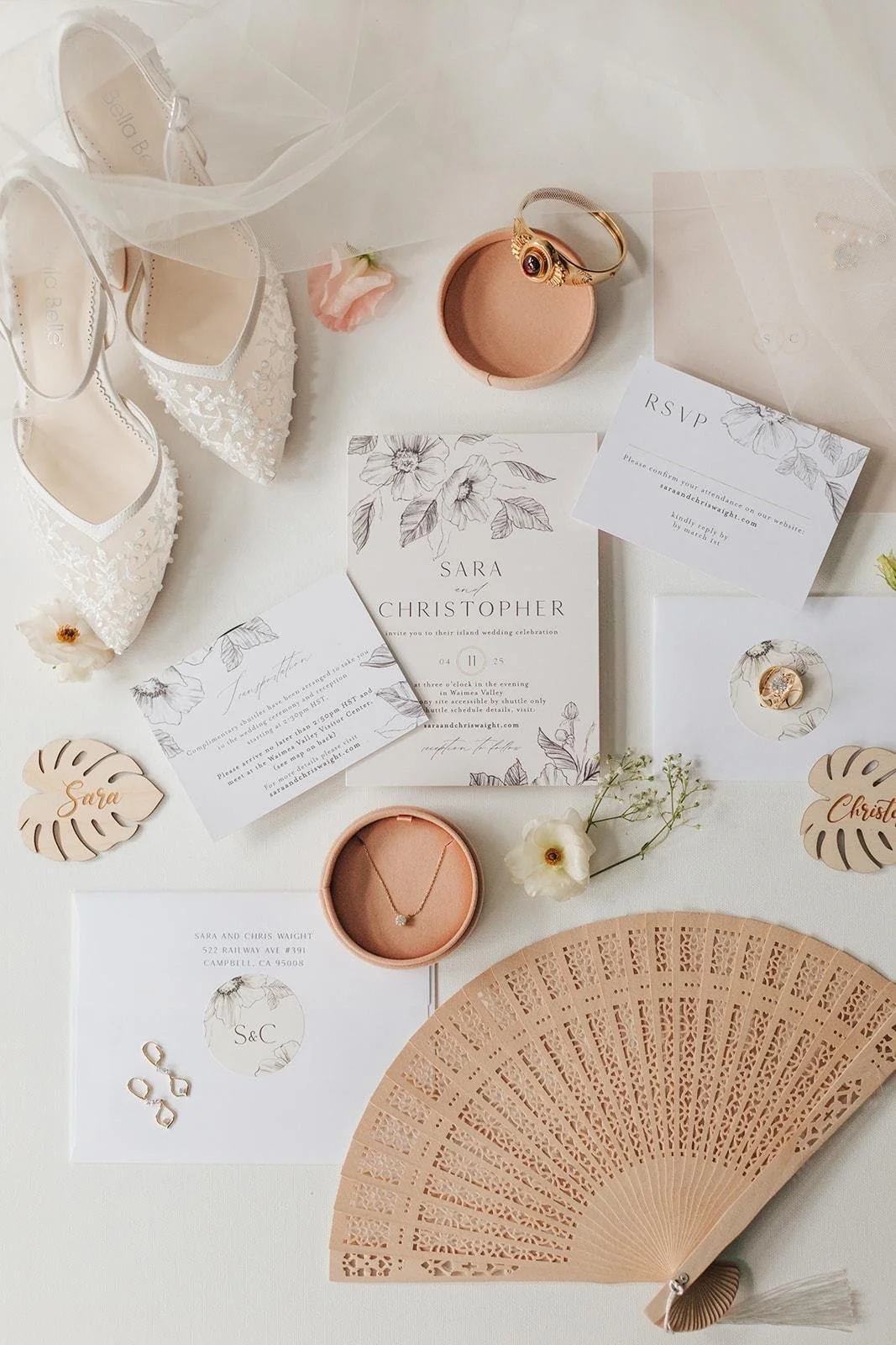 Nature-Inspired Invitation Designs for Your Island Wedding — Fred and ...