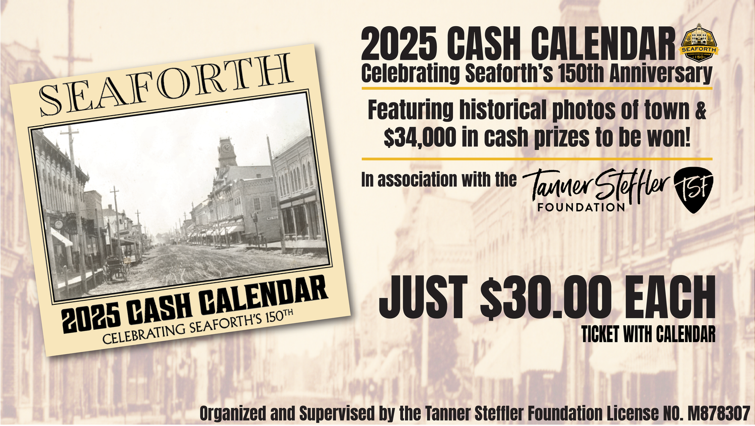 Cash Calendar — Tanner Steffler Foundation