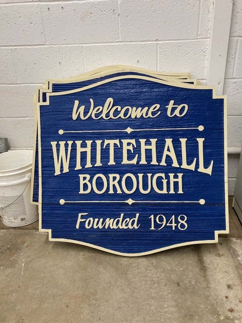 Whitehall Boro Welcome Sign Auction — Whitehall Borough Historical Society