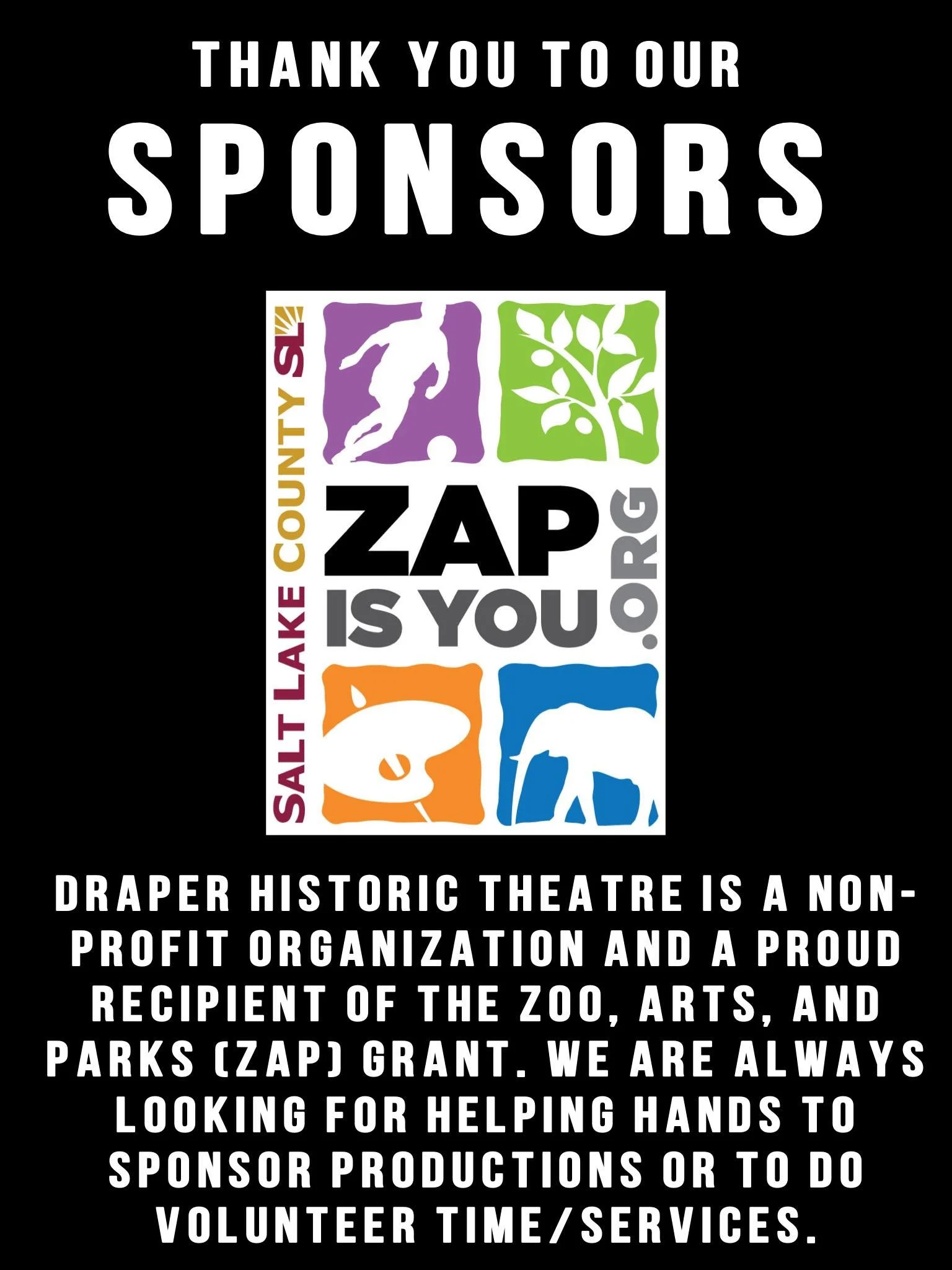 Sponsors — Draper Historic Theatre