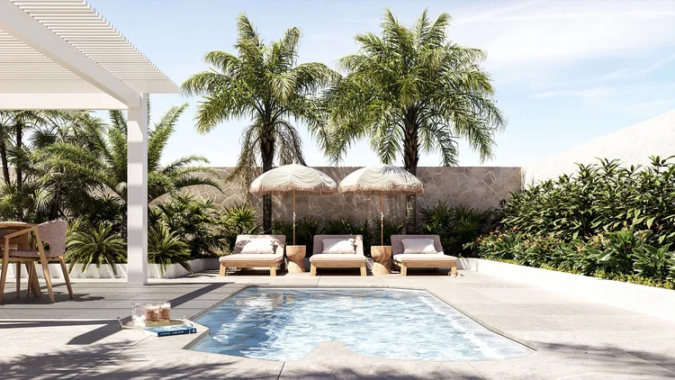 The Miami: Contemporary Fibreglass Pool in New South Wales