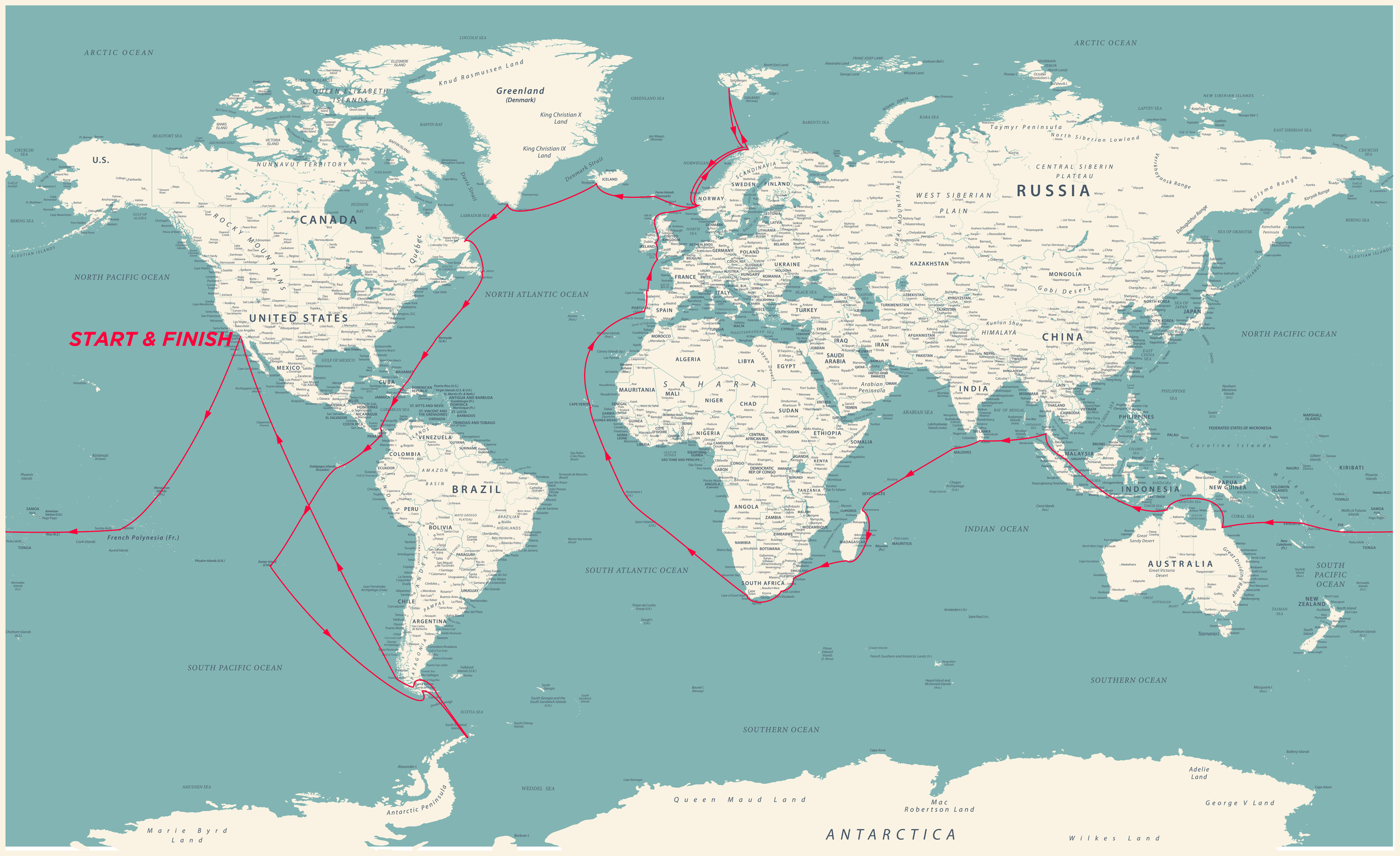 Sailing Route | Osborne Adventure - World Record Sailing and Down ...