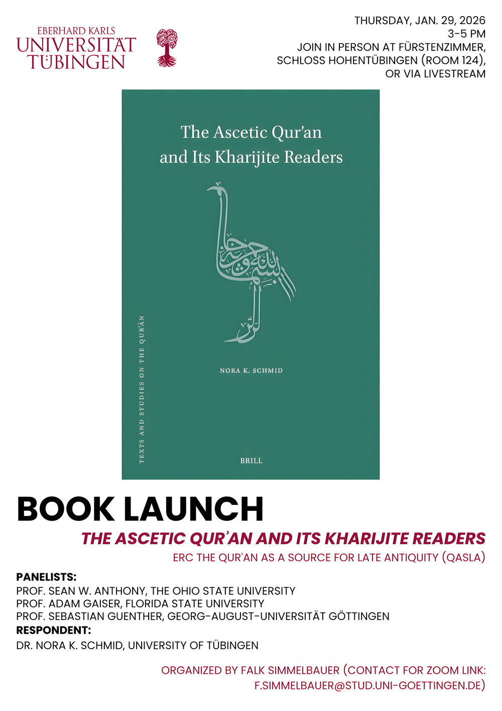 Book Launch Nora Schmid — QaSLA
