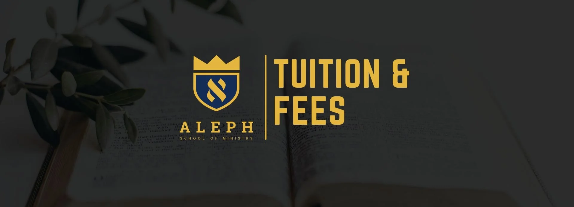 Tuition & Fees — Aleph School of Ministry