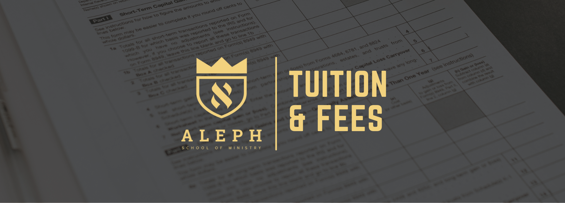 Tuition & Fees — Aleph School of Ministry