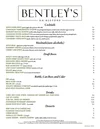 Dinner — Bentley's on Bedford